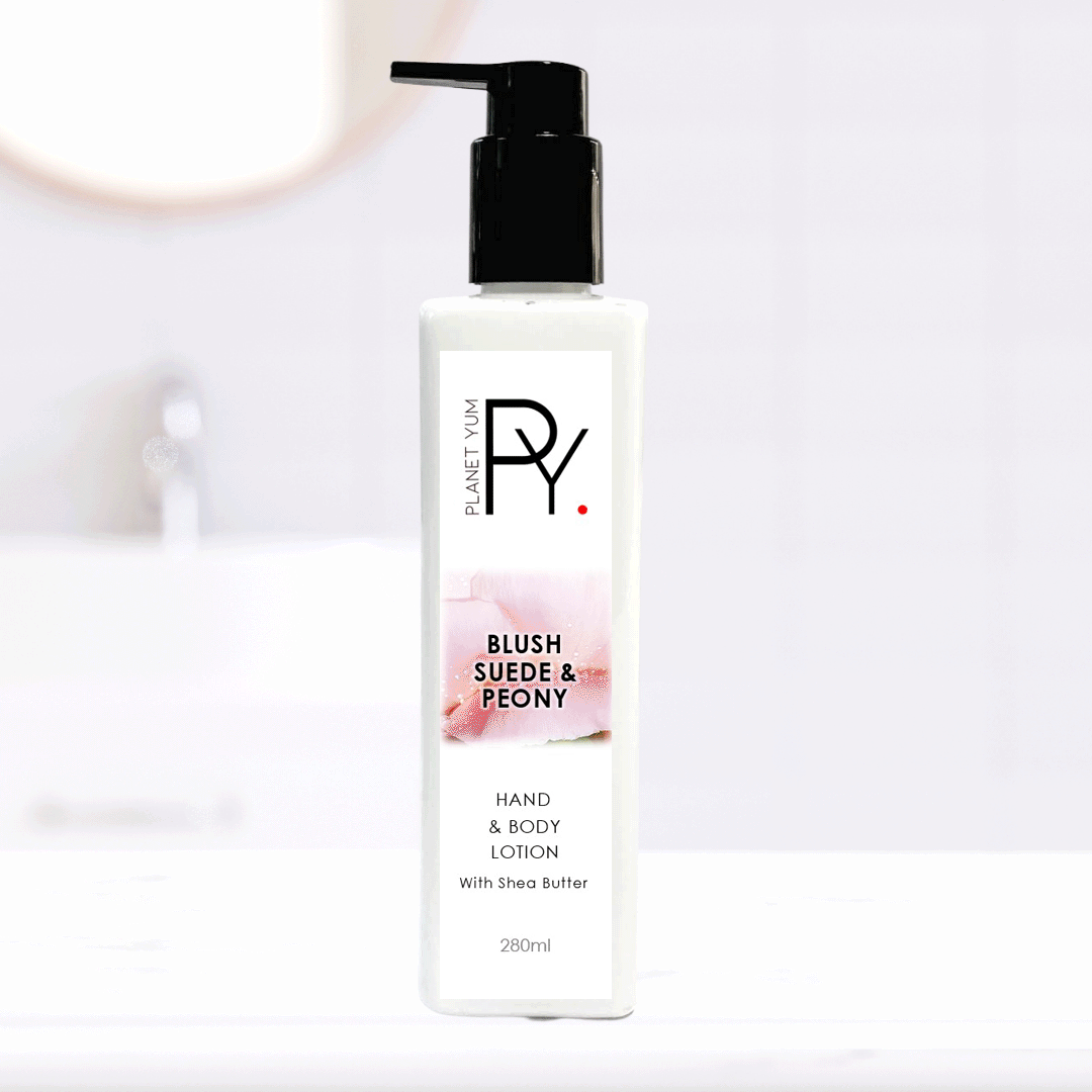 Blush Suede & Peony Hand & Body Lotion by Planet Yum | Australian Made ...