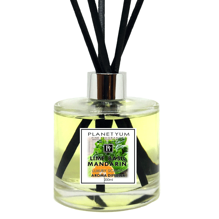 Reed Diffusers | Lime Basil Mandarin Luxury Scented Reed Diffuser – PLANET YUM